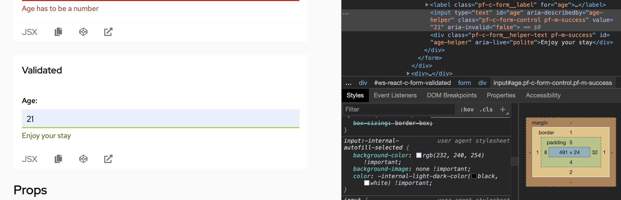 Spike: investigate solutions for displaying icons in validated text ...