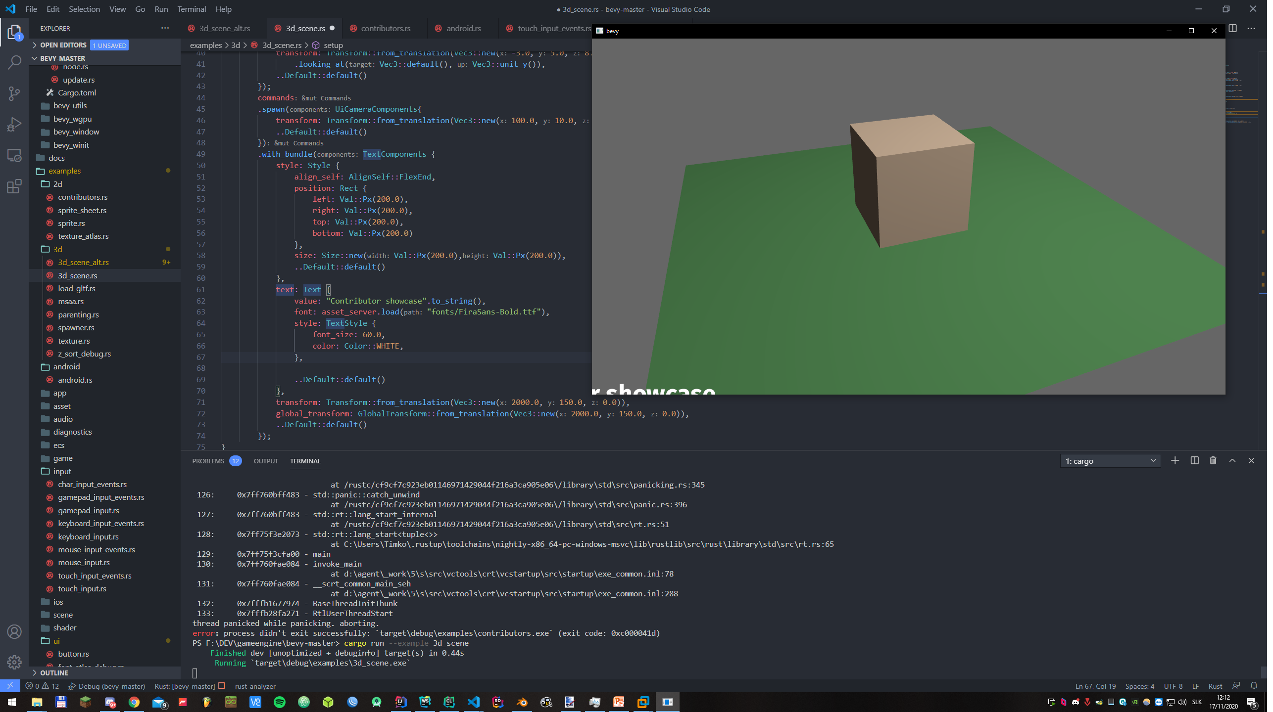 Text doesn't want to move even with transform · Issue #880 · bevyengine/bevy · GitHub