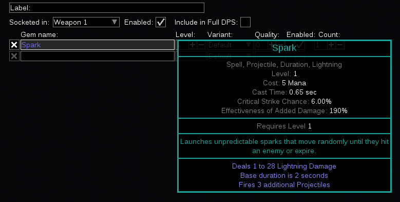 Global and local + gem level don't wrk · Issue #5976 · PathOfBuildingCommunity/PathOfBuilding ...