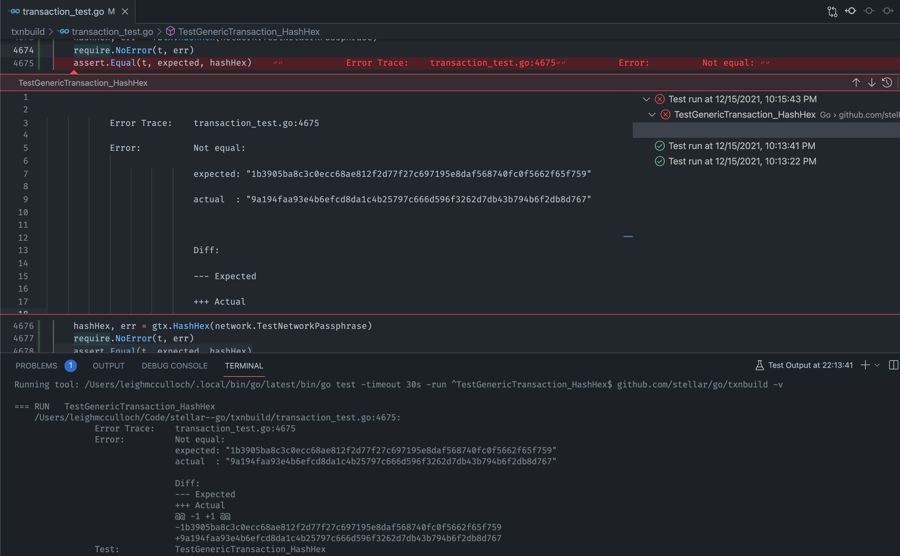 New lines are displayed in test output in peek view · Issue #230 ...