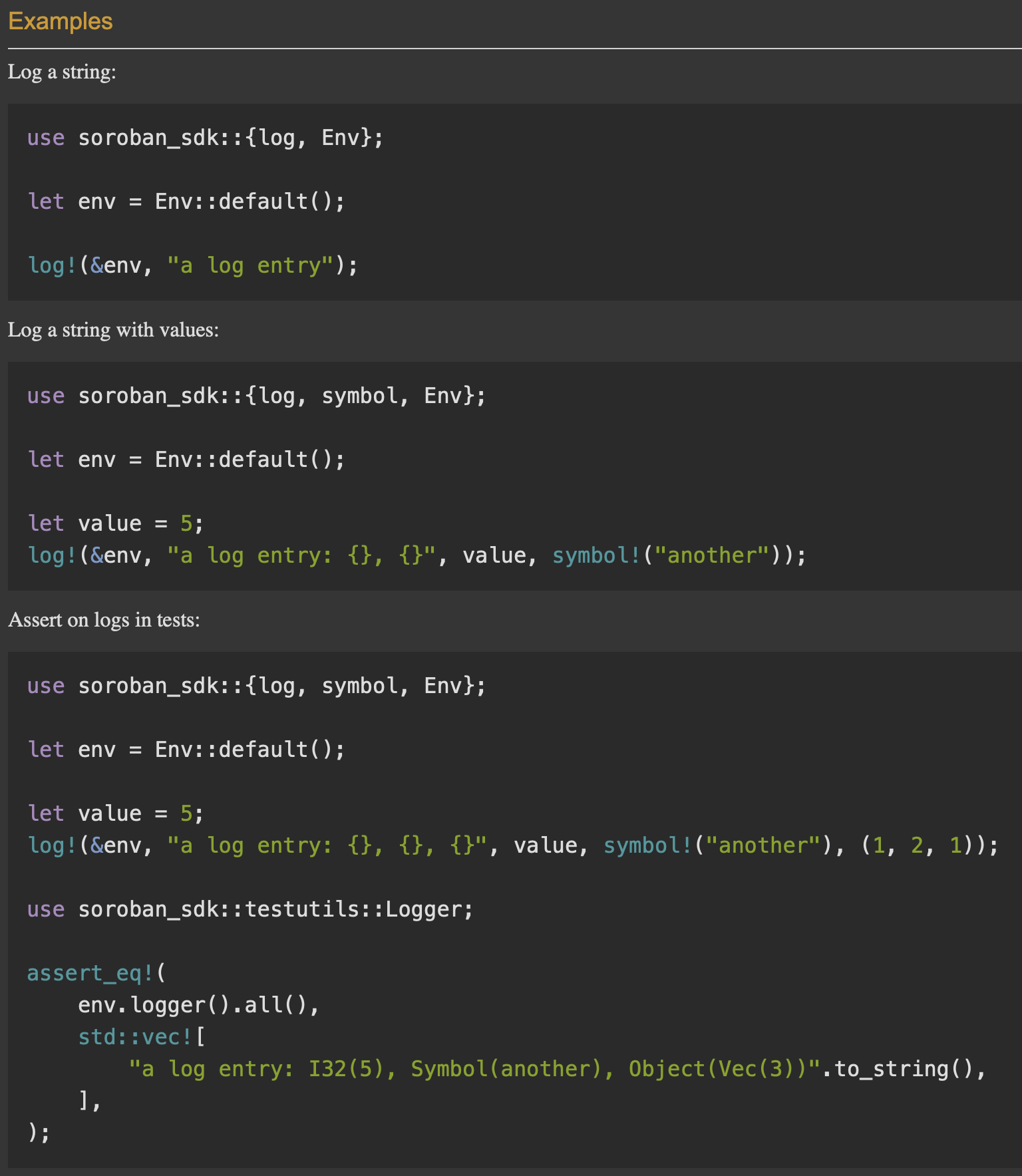 Add logger and debug events by leighmcculloch · Pull Request #611 ...
