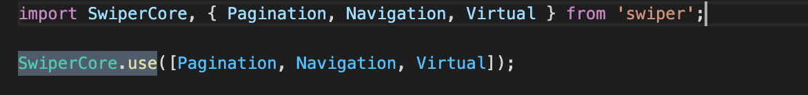 Swipercore.use imports all modules in main bundle · Issue #6291 · nolimits4web/swiper · GitHub