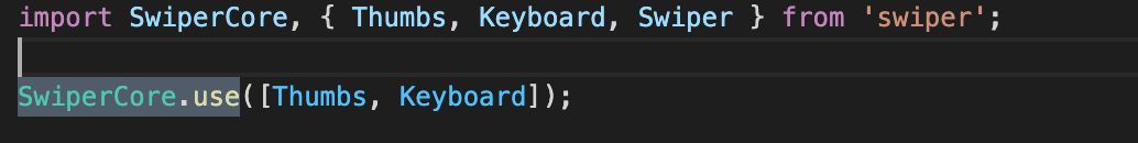 Swipercore.use imports all modules in main bundle · Issue #6291 · nolimits4web/swiper · GitHub