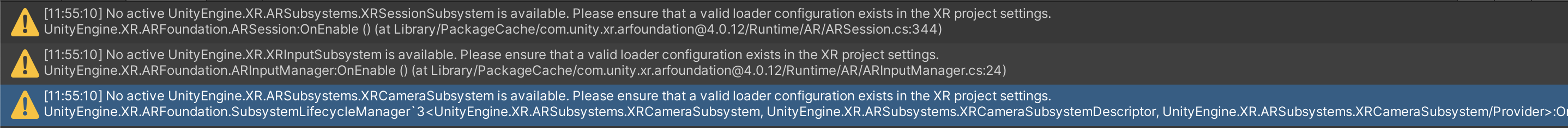 New to AR Foundation, Can't get rid off errors. · Issue #779 · Unity-Technologies/arfoundation ...