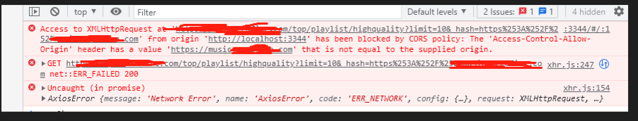 2分钟缓存导致CORS · Issue #1722 · Binaryify/NeteaseCloudMusicApi · GitHub