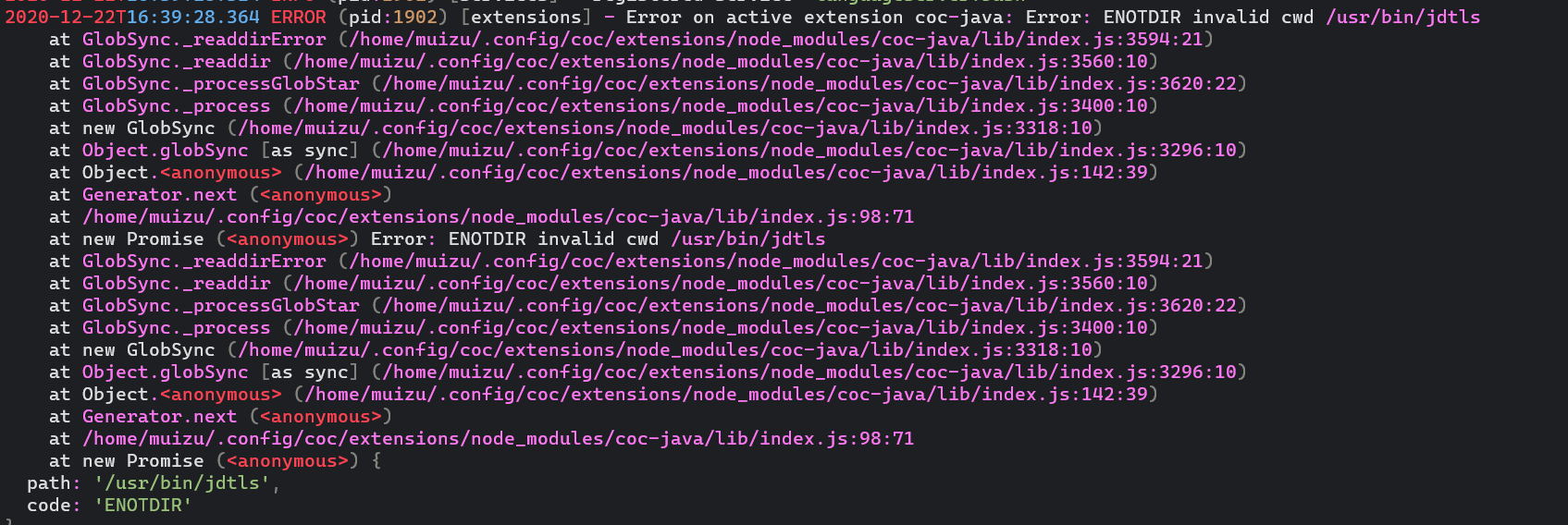 Error Pid 21591 [language Client Client] Connection Error Error Write Epipe · Issue 135