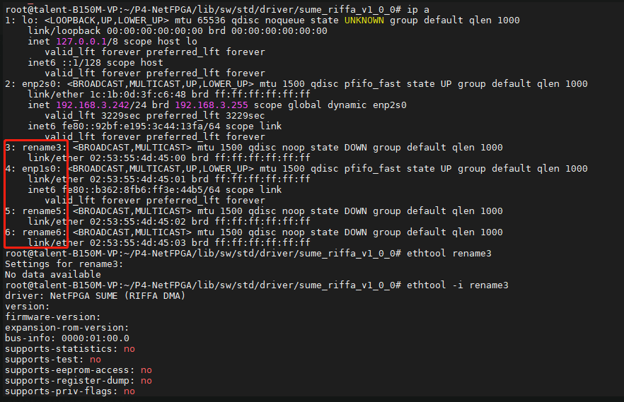Cannot See The Network Port Information After Netfpga Sume Driver Is Loaded · Issue 52