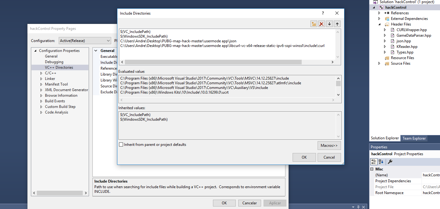 include curl.h error! · Issue #156 · jussihi/PUBG-map-hack · GitHub