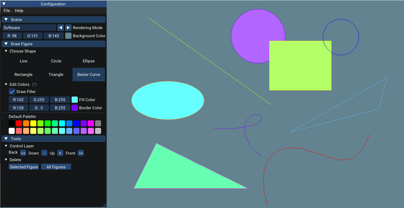 GitHub - gabrielLiendo/CPaint: Paint clone project using the Mid-Point Algorithm to display ...