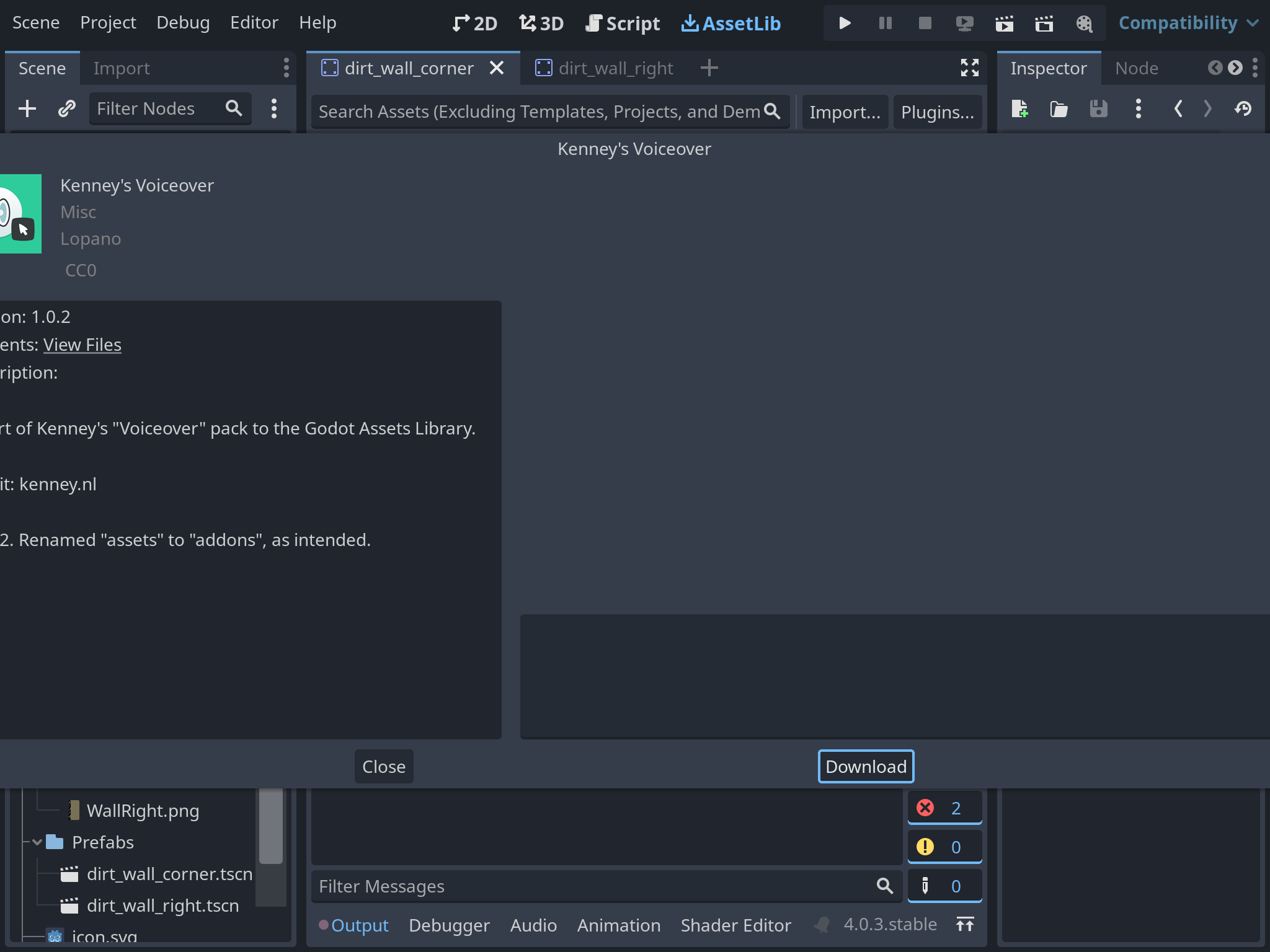 Cannot save files from asset library downloads using the Android editor · Issue #75789 ...