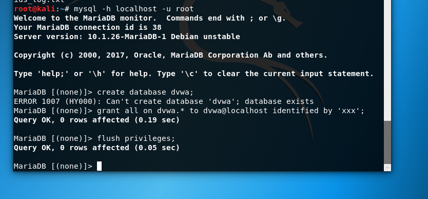 error during dvwa DB setup · Issue #215 · digininja/DVWA · GitHub