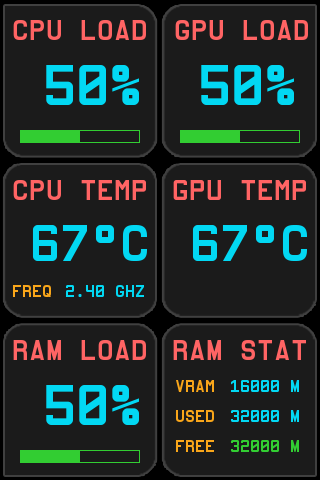 Material Dark Full (portrait) [3.5"] · mathoudebine turing-smart-screen-python · Discussion #284 ...