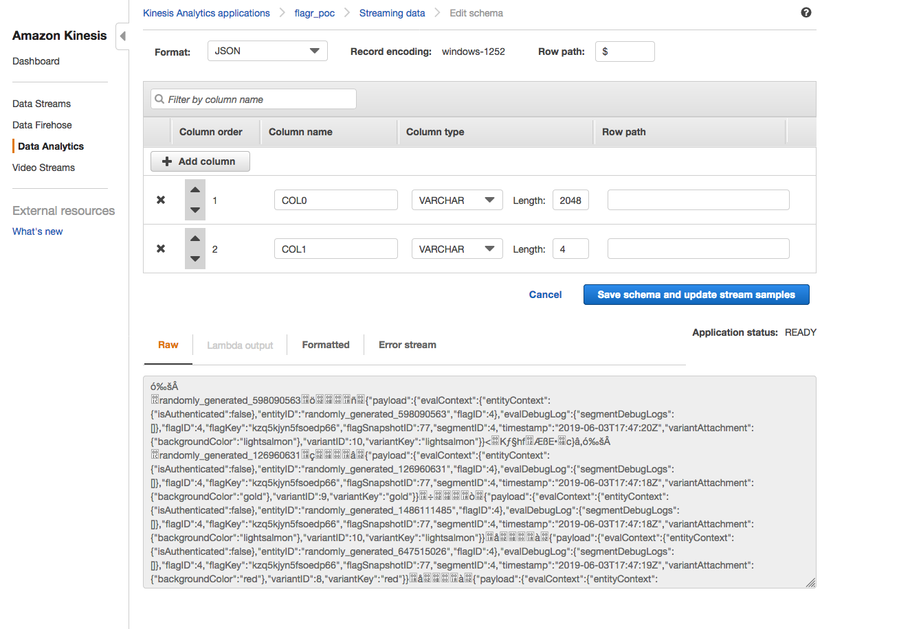 Strange characters coming through Kinesis stream · Issue #267 · openflagr/flagr · GitHub