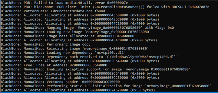 Issues manual mapping protected DLL on windows 10 · Issue #411 · DarthTon/Blackbone · GitHub