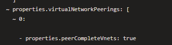 Missing Property from Microsoft.Network/virtualNetworks@2022-07-01 - peerCompleteVnets · Issue ...