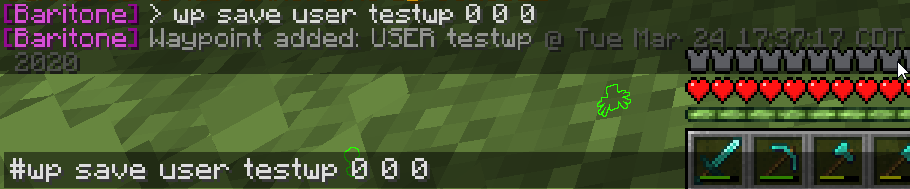.b prefix errors out on valid baritone command (#wp save with coords) · Issue #2089 ...