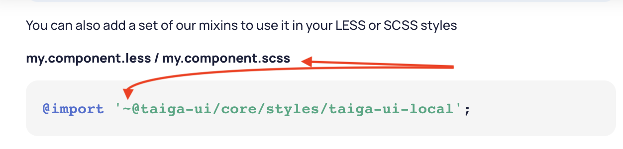 📚 - Drop tilde imports for all `.scss` code examples · Issue #3387 · taiga-family/taiga-ui · GitHub