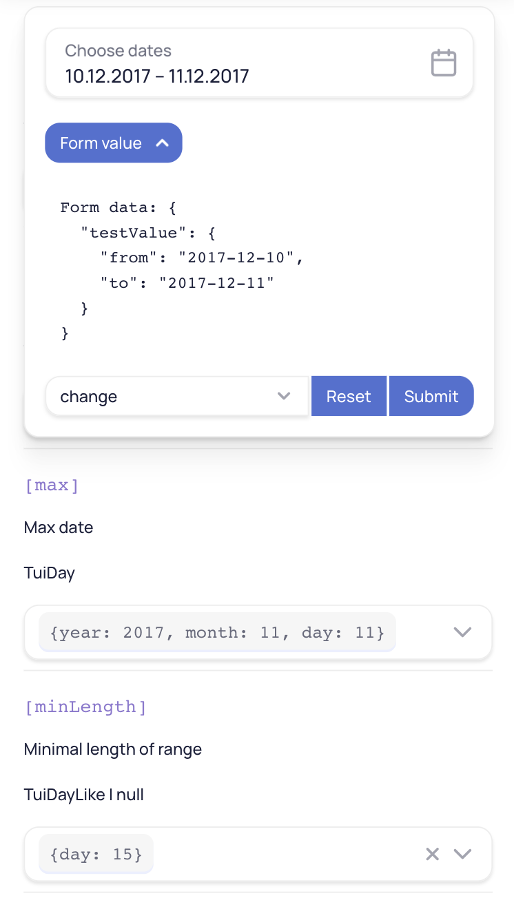 🐞 `inputdaterange` Incorrect ` Minlength ` Validation If The 2nd Date Is Equal To ` Max 