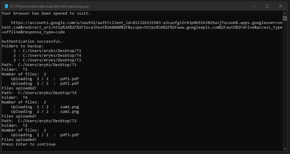 GitHub - BoredOtter/GDriveBackup