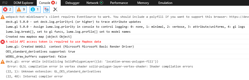 Shader compiler is seeing the request to enable the extension in IE11 · Issue #324 · visgl/luma ...