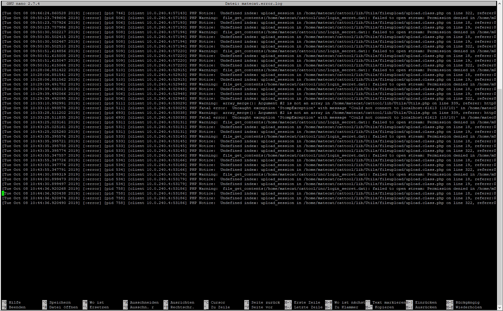 "Invalid Upload token" when uploading file · Issue #1575 · matecat/MateCat · GitHub