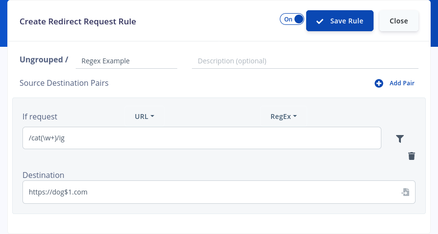 Regex Match Group ($1) Isn't Populating URL As Expected · Issue #100 · requestly/requestly · GitHub
