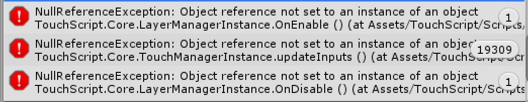 Random nullreferences · Issue #297 · TouchScript/TouchScript · GitHub