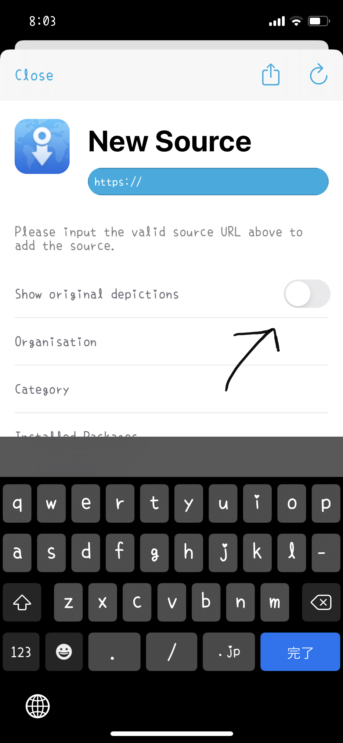 [CRASH] when toggling “show original depictions” on add source view · Issue #25 · AppTapp ...
