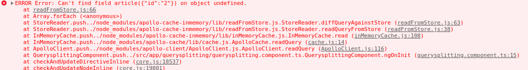 Apollo client angular - InMemoryCache, · Issue #4454 · apollographql/apollo-client · GitHub