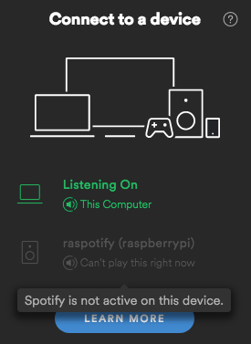 Spotify Connect found, but cannot play music · Issue #65 · dtcooper ...