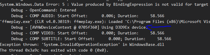 Enable Hardware Device Decoding APIs · Issue #69 · unosquare/ffmediaelement · GitHub
