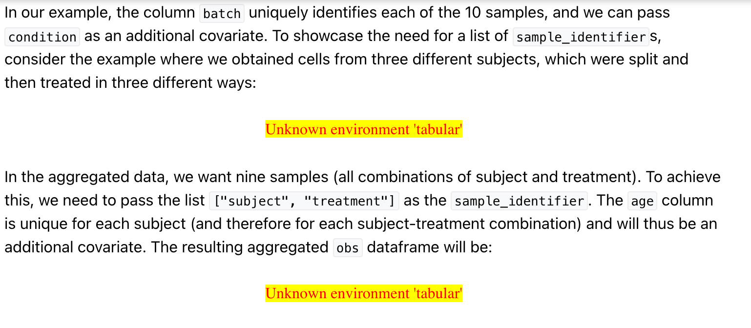 "Unknown environment 'tabular'" error in some tutorials · Issue #255 · scverse/pertpy · GitHub