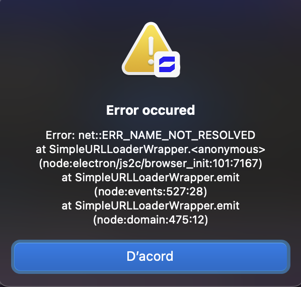 Unhandled errors in `SimpleURLLoaderWrapper` · Issue #316 · CheckerNetwork/desktop · GitHub