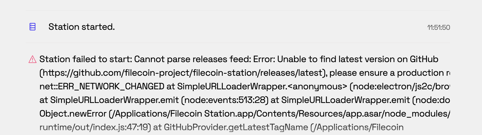 Error `Cannot parse releases feed: Error: Unable to find latest version ...