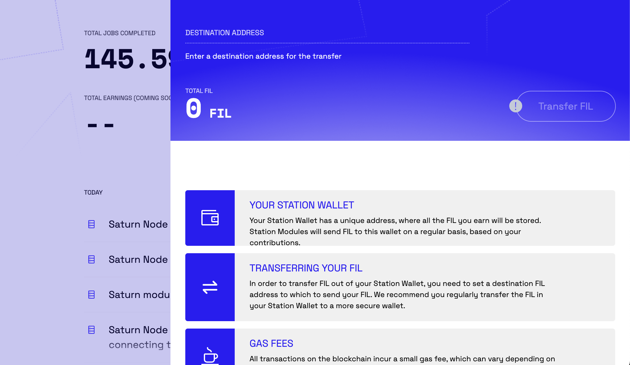 Make wallet section scrollable · Issue #484 · CheckerNetwork/desktop ...