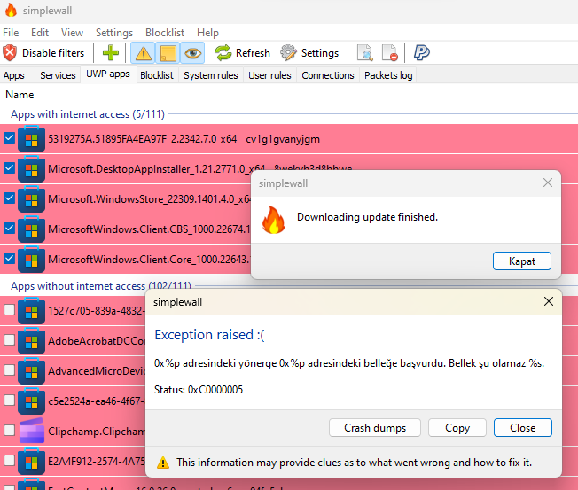 [Bug] Services and UWP apps deleted & Disable removal rule enabled by default in v3.7.4 · Issue ...