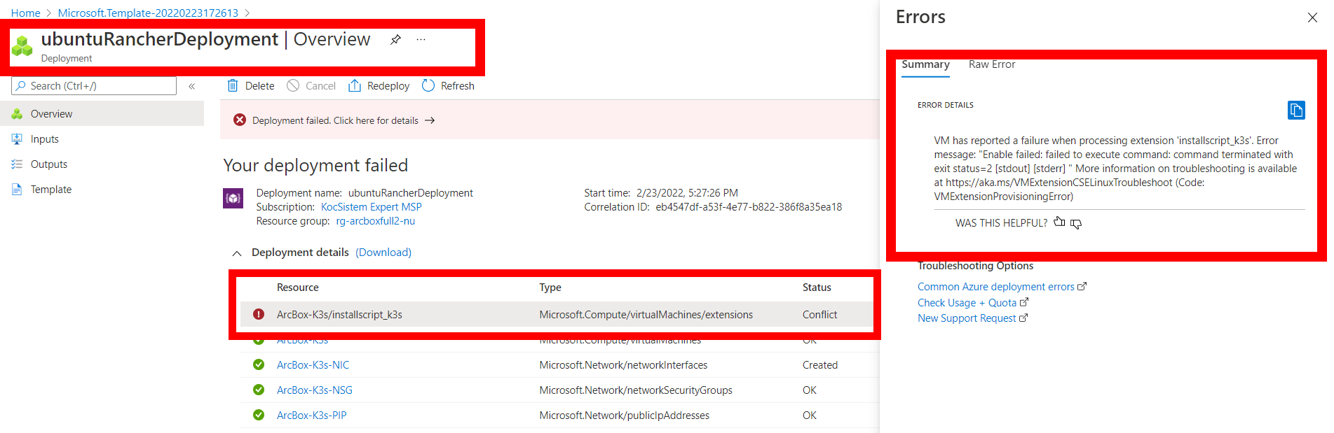 "ArcBox-K3s/installscript_k3s" Installation Issue · Issue #979 · microsoft/azure_arc · GitHub