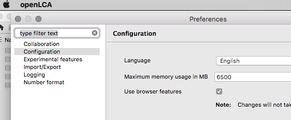 Package layout / memory settings on macOS · Issue #96 · GreenDelta/olca-app · GitHub