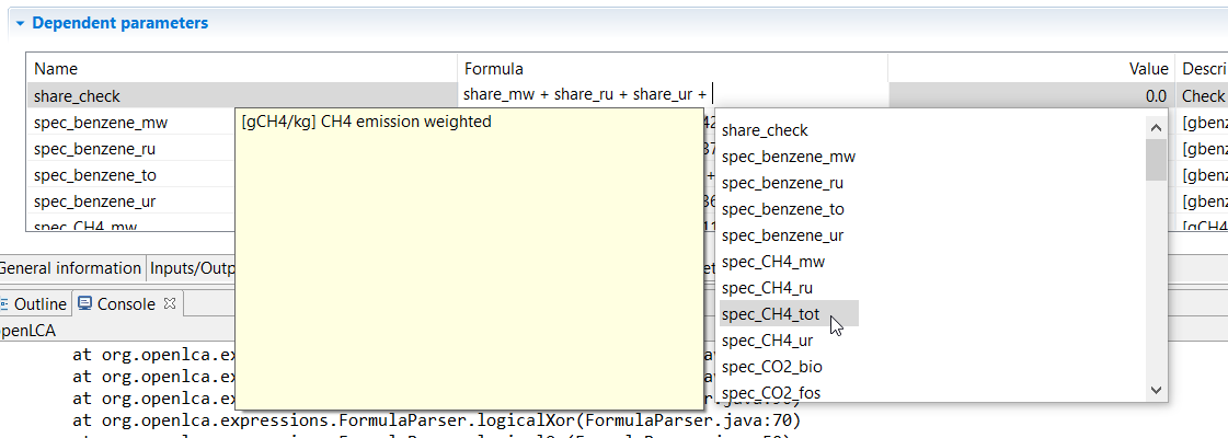 Group for global parameters · Issue #116 · GreenDelta/olca-app · GitHub