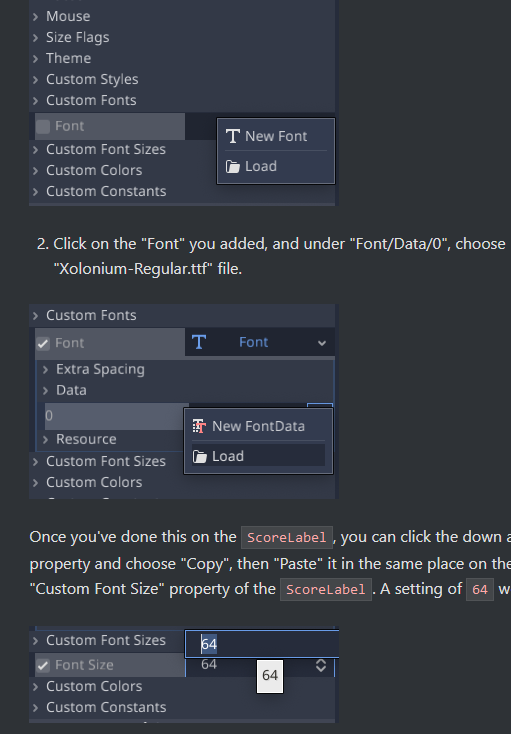 Your First 2d Game Hud Font Data Out Of Date · Issue 5615 · Godotengine Godot Docs · Github