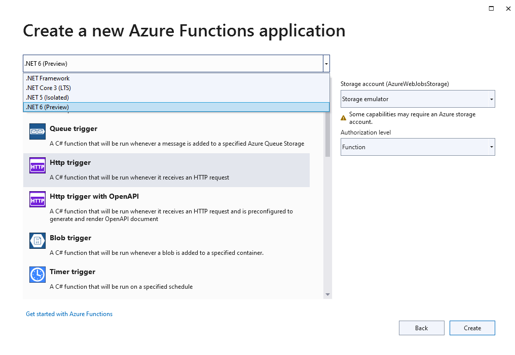 .NET 6 isolated is not an option for a new function app in Visual Studio 2022 · Issue #2090 ...