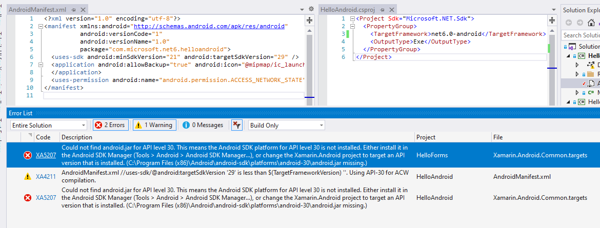 Compiling .NET 6 projects with Target SDK less than 30 · Issue #5643 ...