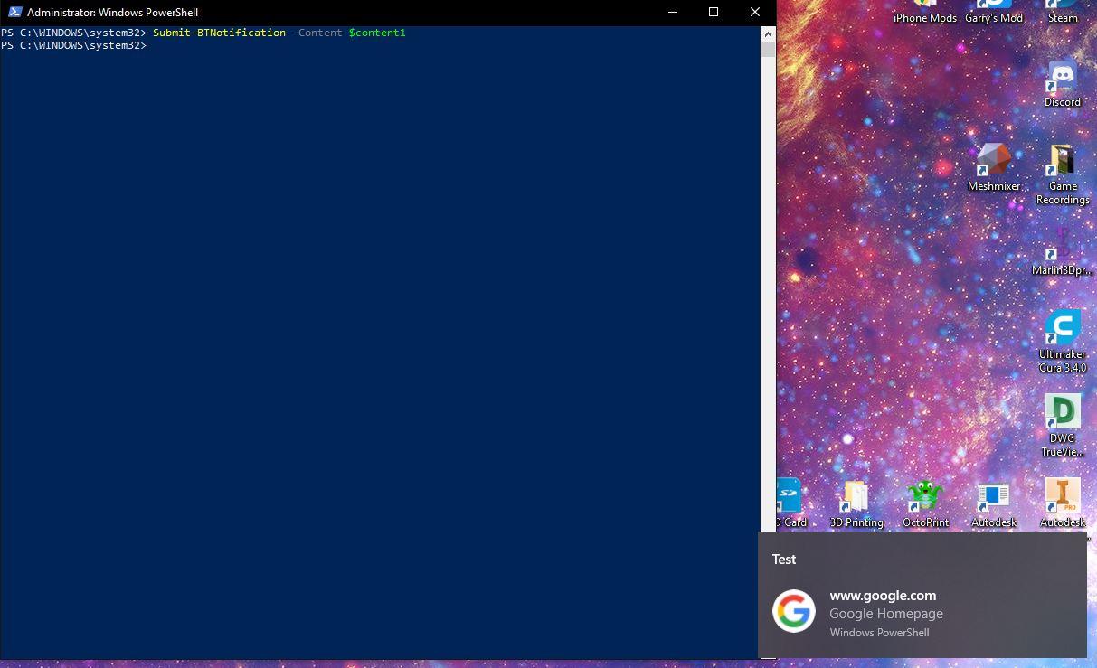 Notification not showing on Win10 · Issue #1 · Iridium-IO/SiriShortcuts · GitHub