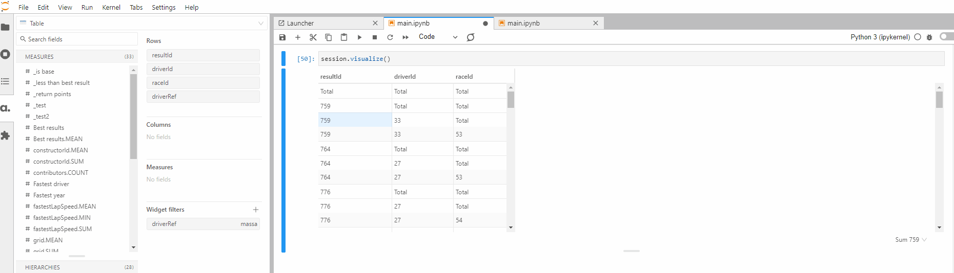 Sub-levels in hierarchy disappeared after adding filter · Issue #349 · atoti/atoti · GitHub