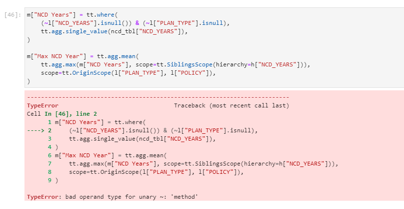 Bad Operand Type For Unary ~ `method` · Issue 717 · Atotiatoti · Github