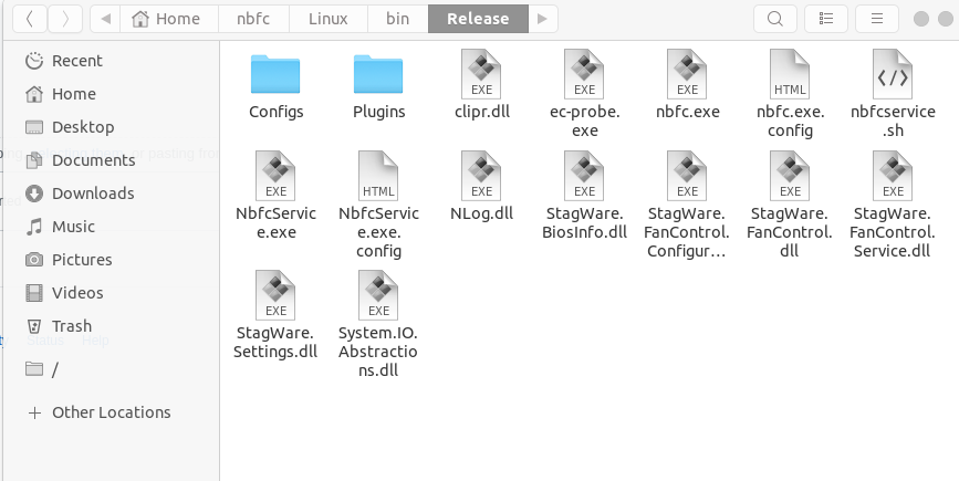 After nbfc build:can't find the /ReleaseLinux directory? · Issue #491 · hirschmann/nbfc · GitHub