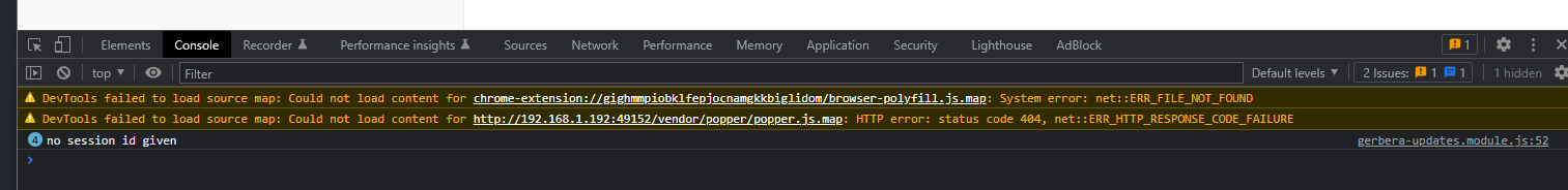 Web Error: 400 no session id given · Issue #2392 · gerbera/gerbera · GitHub