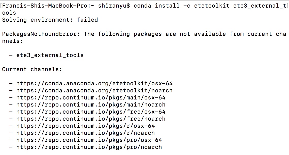 Problems about "clustalo: MISSING" during installation and function ...