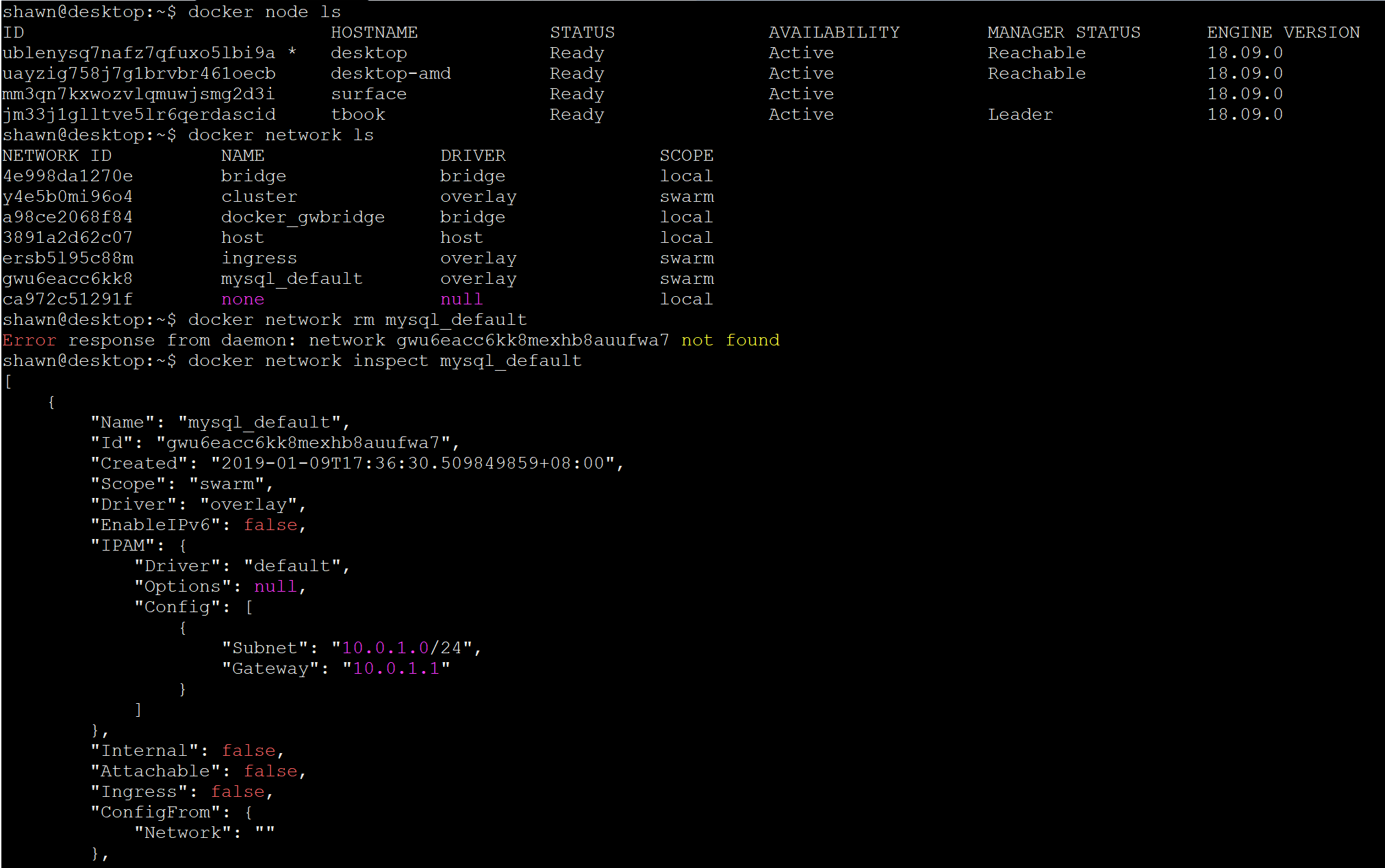 an overlay network can not be removed even in manager node · Issue #549 · docker/for-linux · GitHub