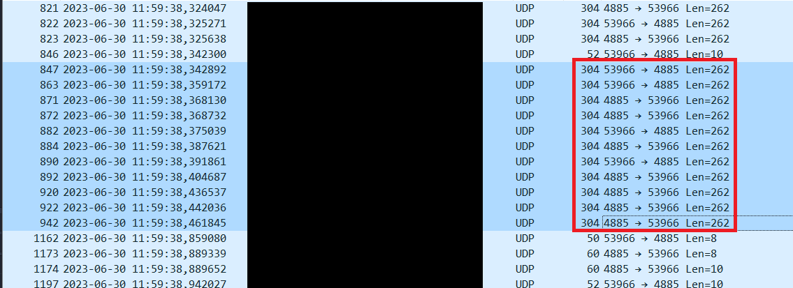 ENet packets sent with put_packet() are not aggregated (and result in higher packer overhead ...